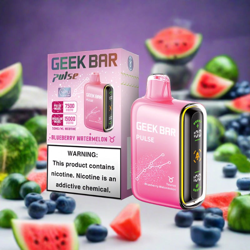 Blueberry Watermelon Geek Bar Pulse: 15000 Puffs of Fruity Bliss – SSV