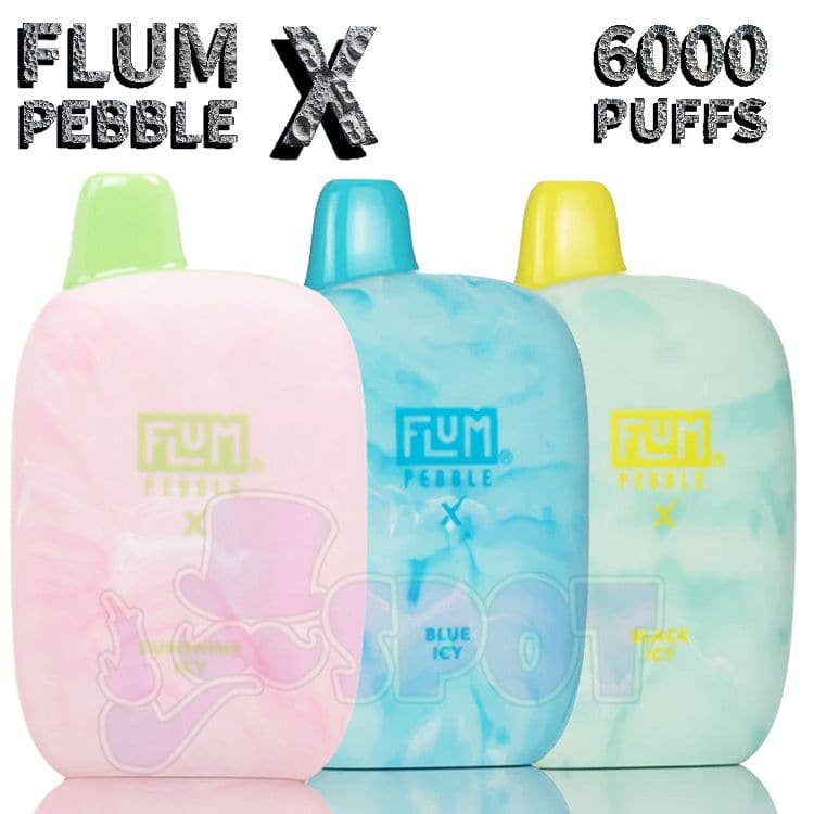 Flum Pebble X Blue Icy - 6000 Puff Disposable Vape – SSV