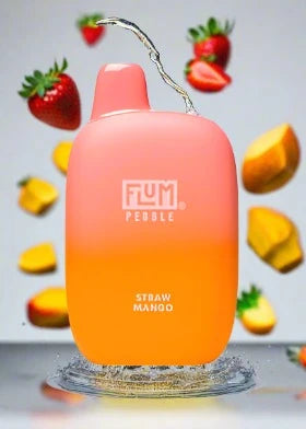 Straw Mango Flum Pebble 6000 | Flum Pebble | DISPOSABLE | SSV